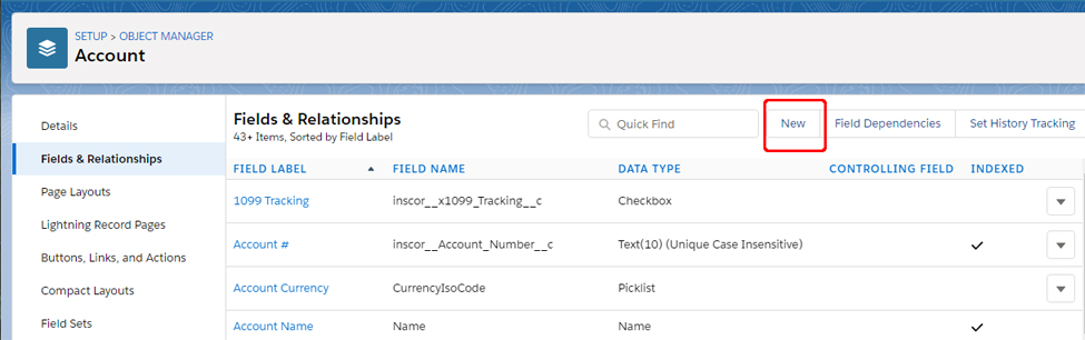 How do I add custom and new fields?