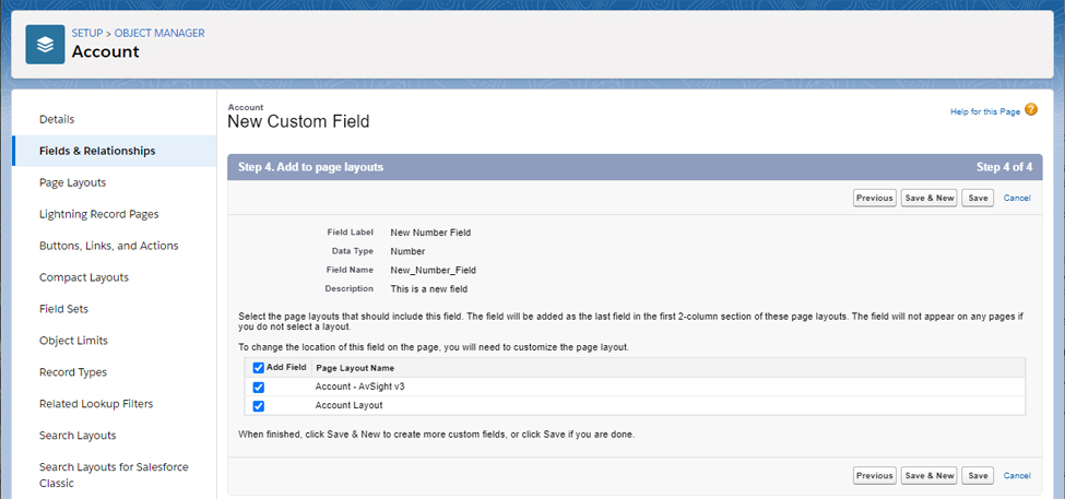 How do I add custom and new fields?