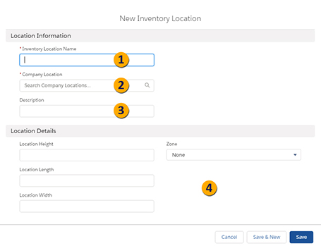 Warehouses and Locations