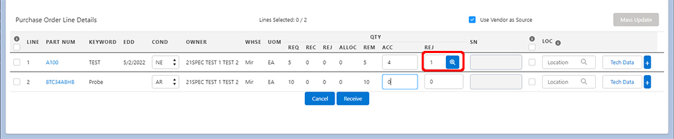 Rejection Management