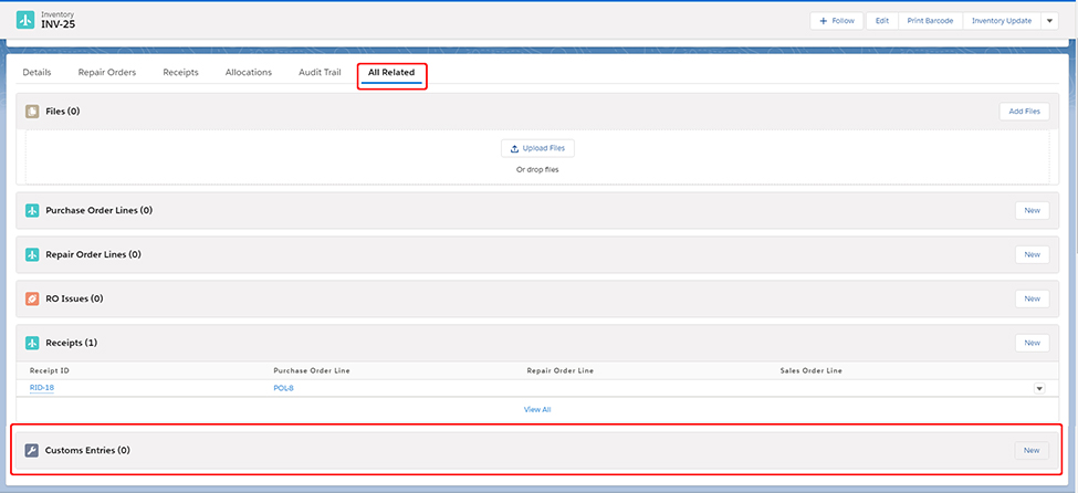 Creating and Maintaining Inventories