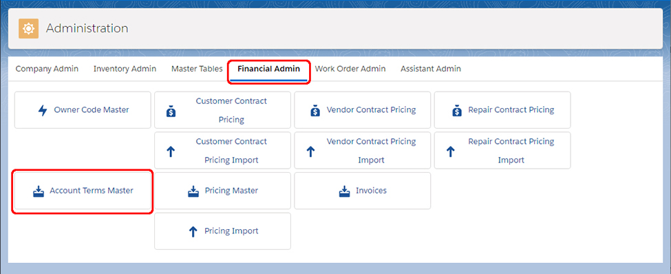 Creating Account Terms