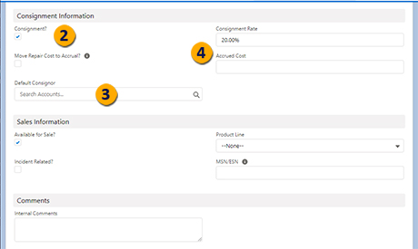 Working with Consignments