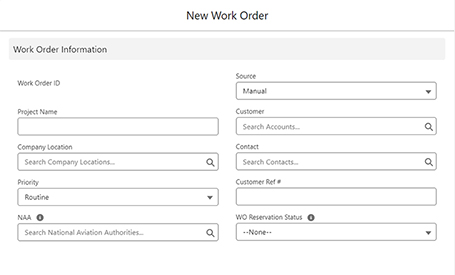 Creating Work Orders