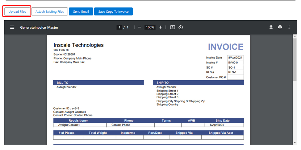 Automated Invoice Emailing