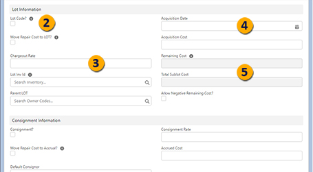 Creating and Receiving Lots and Consignments