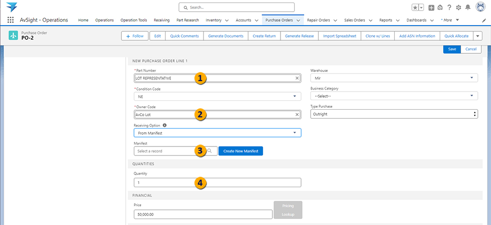 Creating and Receiving Lots and Consignments